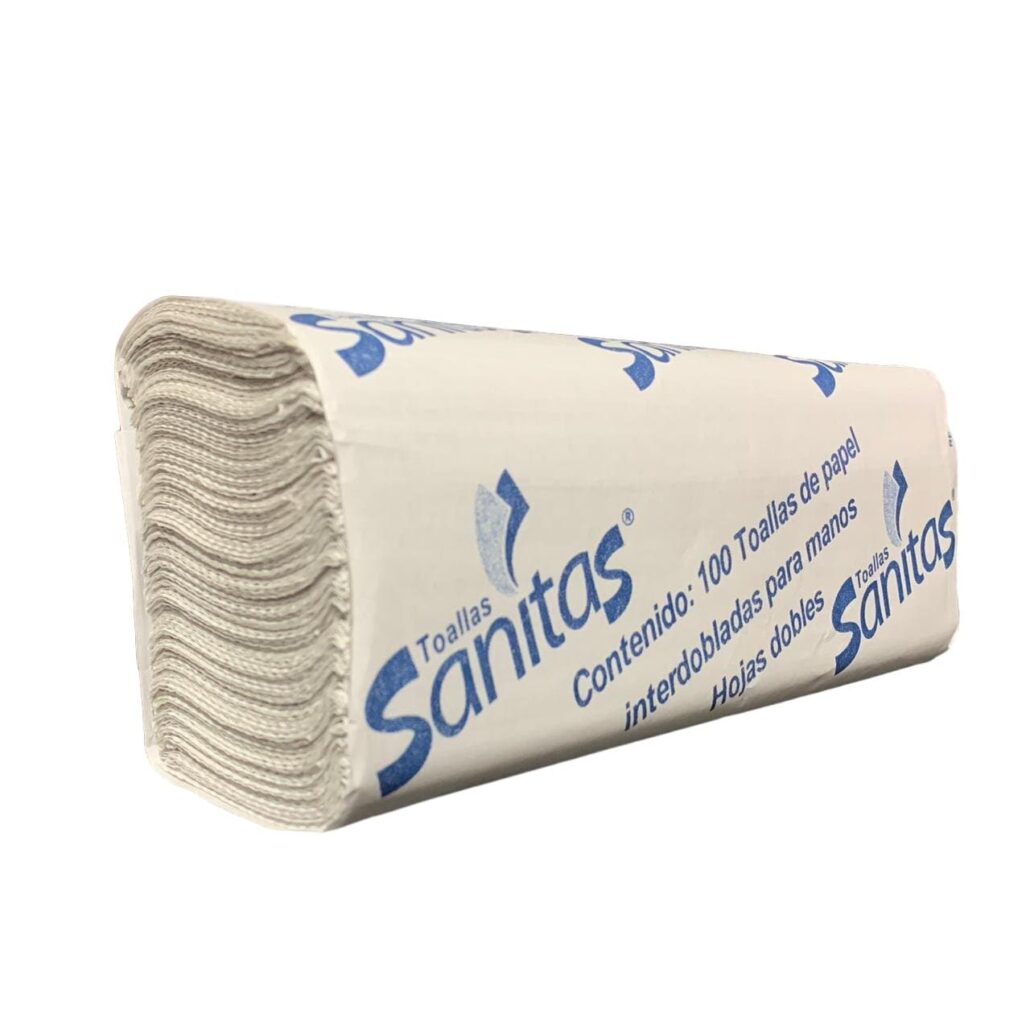 Toalla Interdoblada Sanitas Paquete 100 Toallas - Nacional de Empaques ...