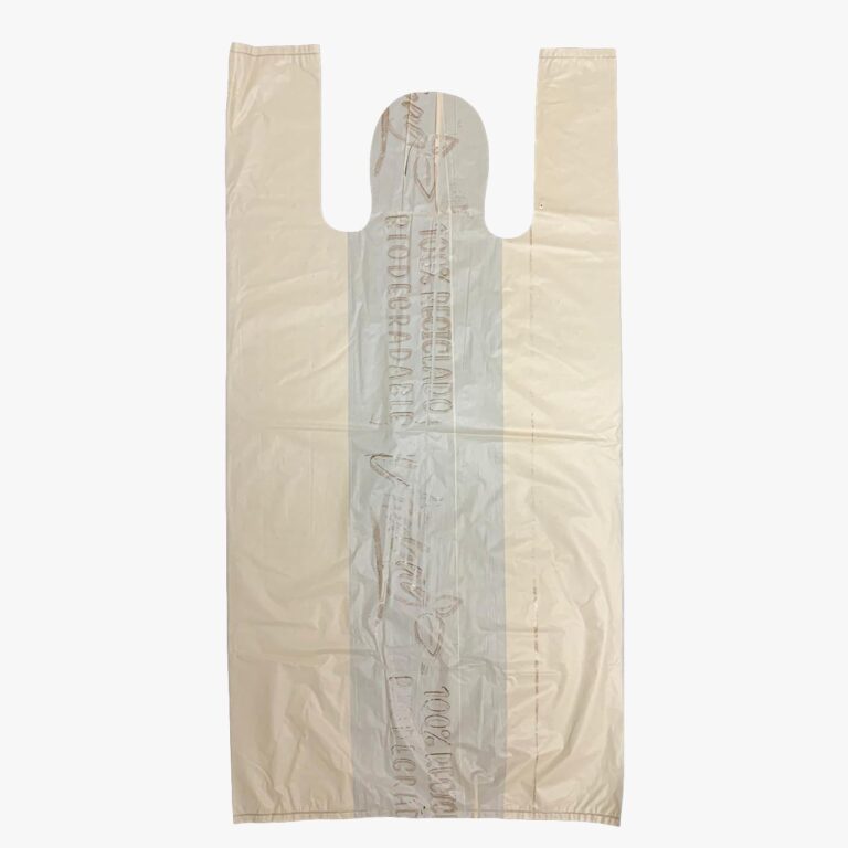 Bolsa Camiseta Vitabag Polipapel Biodegradable Med 1kg 120p - Nacional de Empaques Desechables