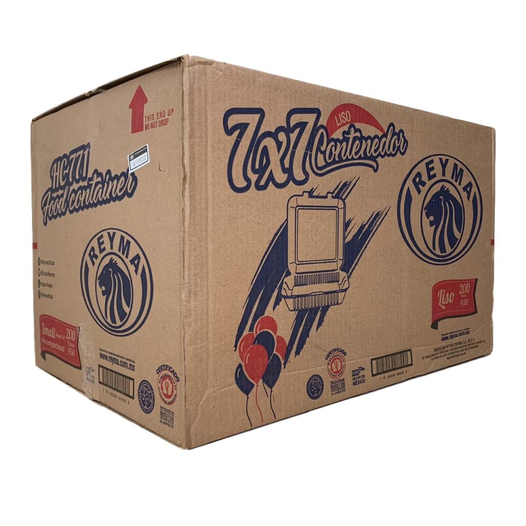 Contenedor Térmico Liso Blanco Reyma 7x7 Caja / 200 Piezas - Nacional ...