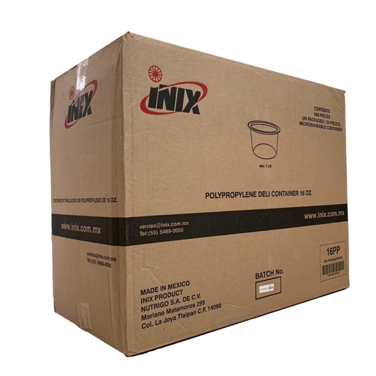 Envase Plástico Inix 16 473ml 500 Piezas - Nacional de Empaques Desechables