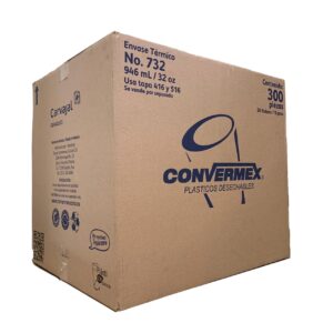 Vasos Desechables Térmicos Convermex 732 De 32oz 946ml 300Pz - Nacional ...