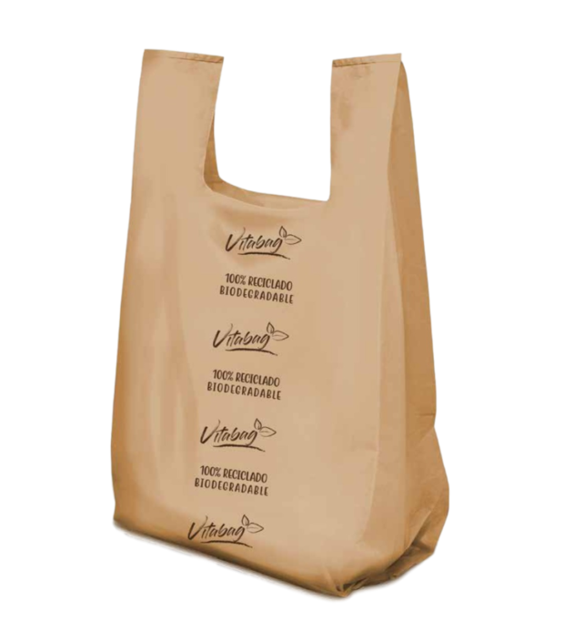 Bolsa Camiseta Vitabag Polipapel Biodegradable Med 25k 3000p - Nacional de Empaques Desechables