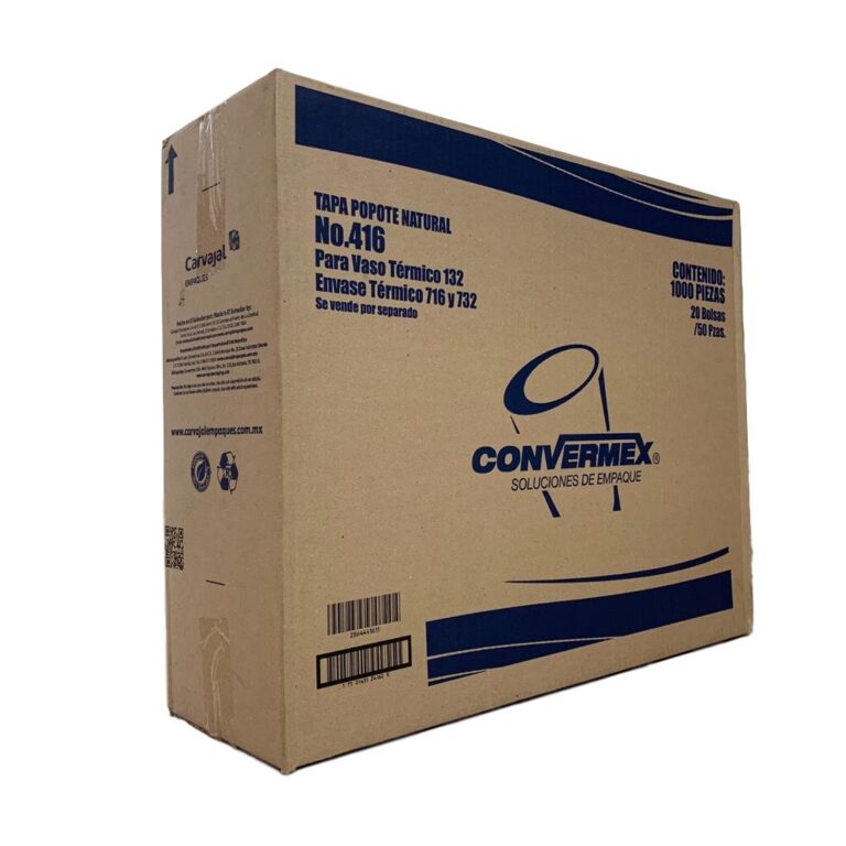 Tapa Plástica Para Vaso Ranurada Convermex 416 1000 Piezas - Nacional ...
