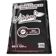 Bolsa Camiseta Vitabag Polipapel Biodegradable Gra 1kg 80pza - Nacional de Empaques Desechables