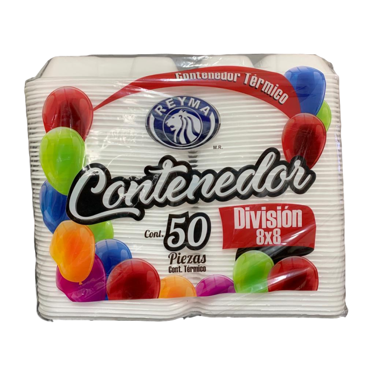 Contenedor Térmico Liso Blanco Reyma 7x7 Caja / 200 Piezas - Nacional ...