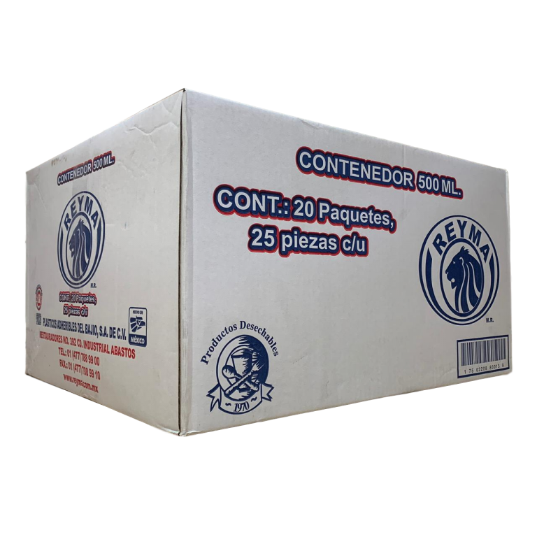 Envase Plástico Reyma 8 1/4 Litro Caja / 500 Piezas - Nacional de ...