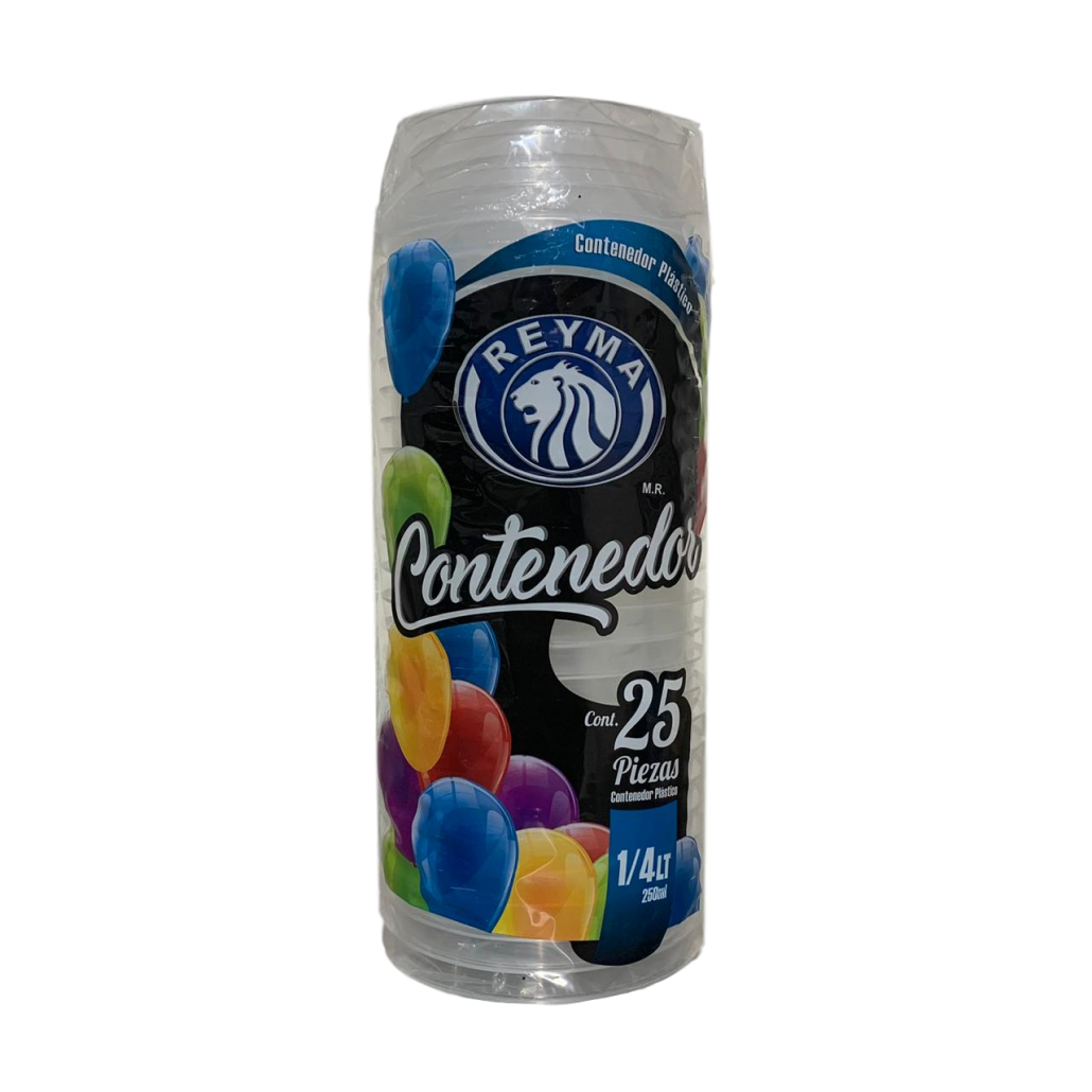 Envase Plástico Reyma 8 1/4 Litro Caja / 500 Piezas - Nacional de ...